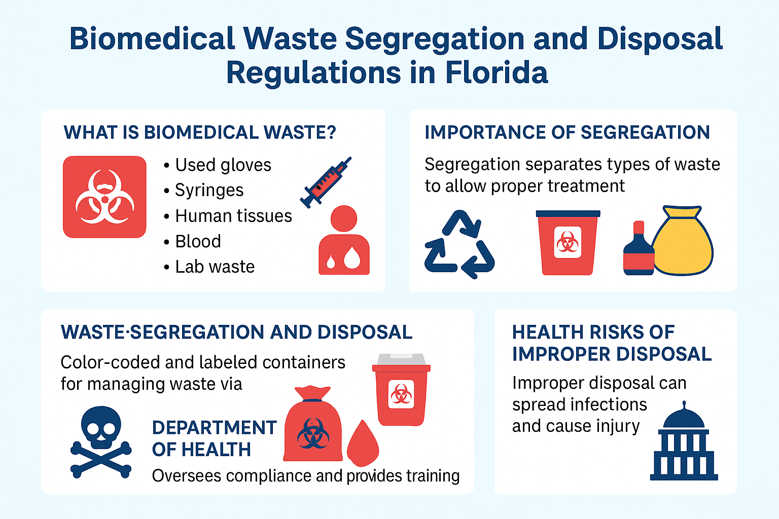 Biomedical Waste Segregation and Disposal Regulations in Florida